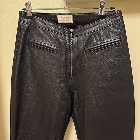 Cache | Pants & Jumpsuits | Vintage Genuine Lamb Leather Pants Circa ...